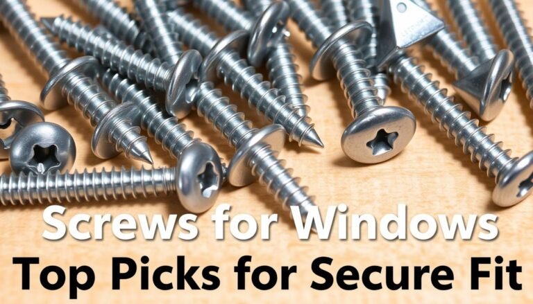 Recommended Screws for Windows: Top Picks for Secure Fit!